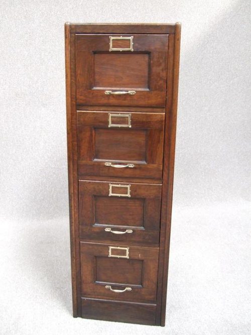 SOLID OAK C1910 FILING CABINET - Antiques Atlas