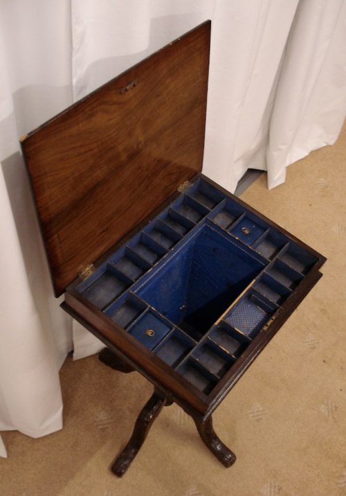 Victorian Mahogany Sewing Table - Antiques Atlas